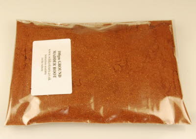 Woad powder, woad seeds and cards